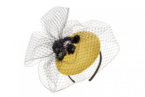 Paper-Braid Fascinator with veil | McBURN